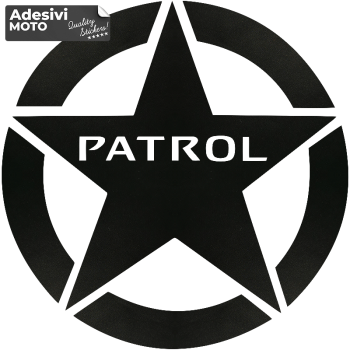 Star + "Patrol" Sticker Hood-Doors-Sides-Car-Nissan - Adesivi Moto